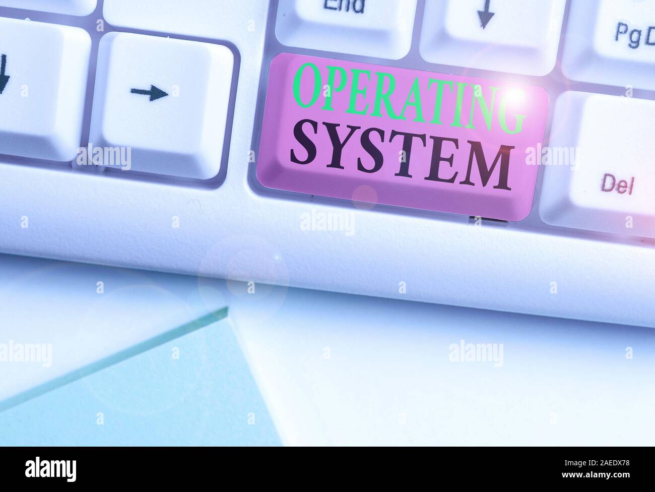 Word writing text Operating System. Business photo showcasing software ...