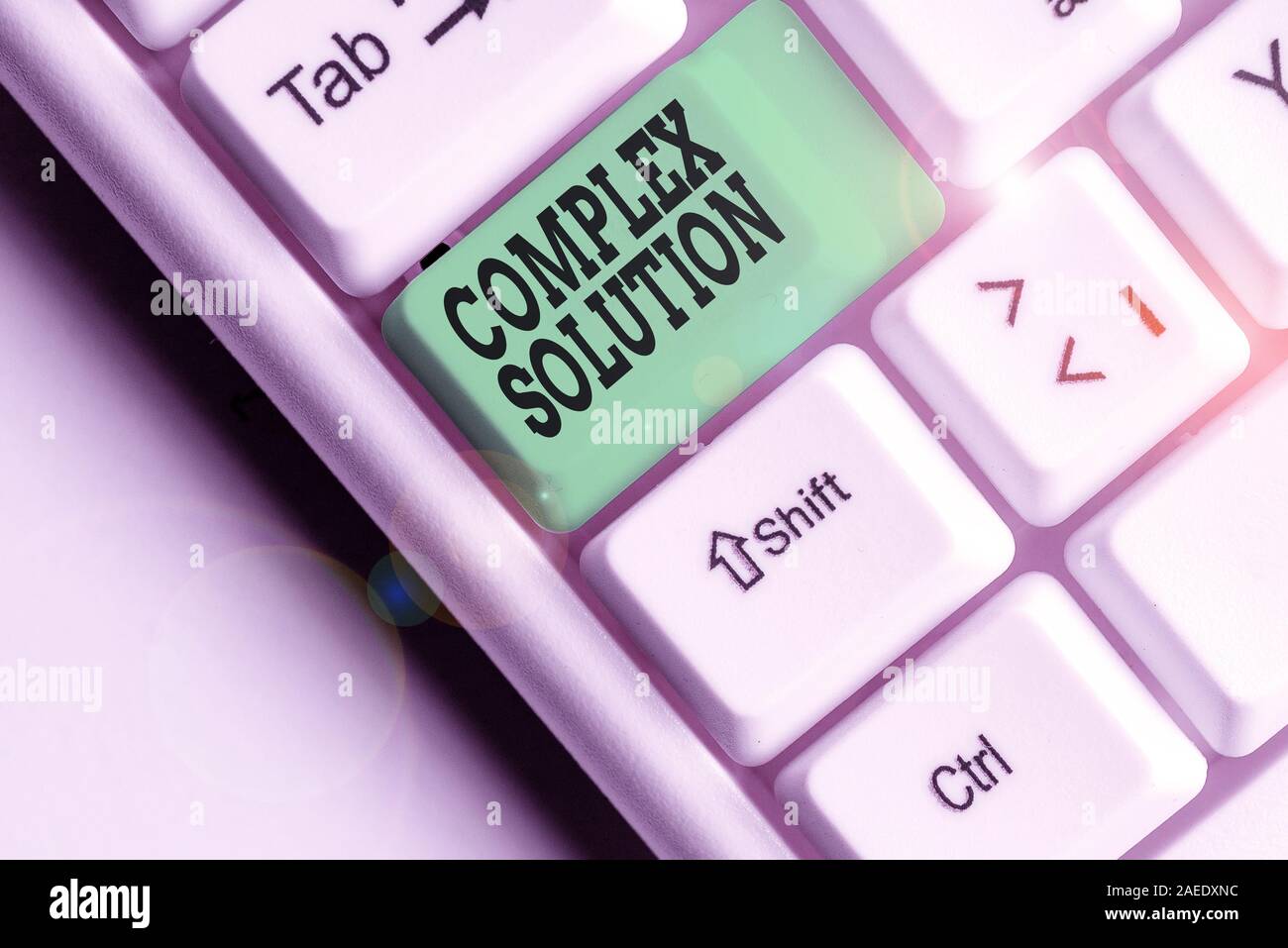 Conceptual hand writing showing Complex Solution. Concept meaning ...