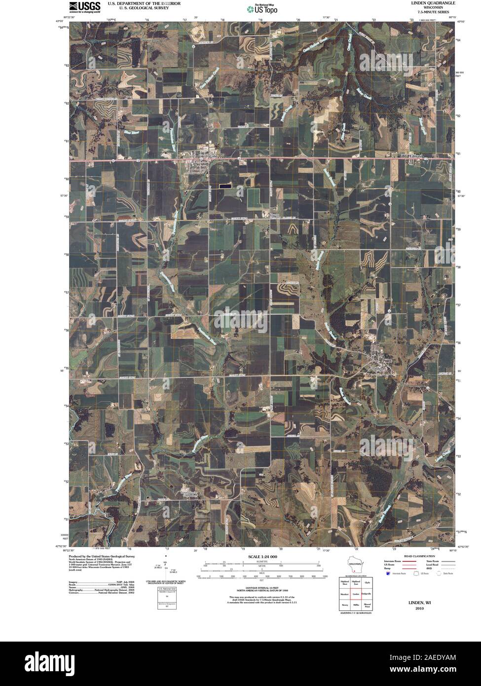 Map of linden Cut Out Stock Images & Pictures - Alamy