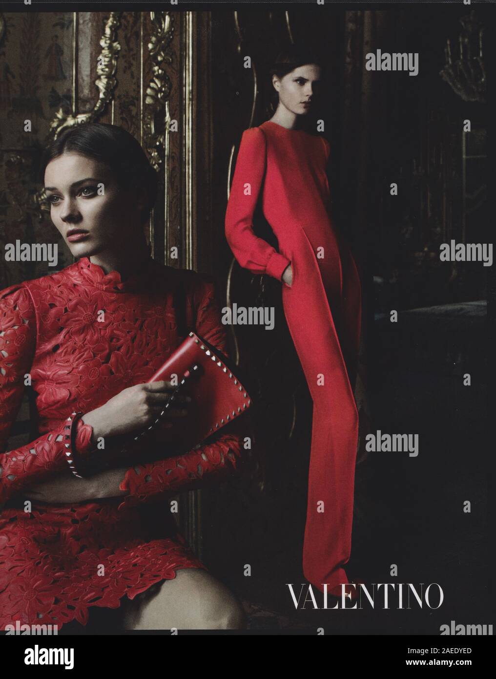 poster advertising Valentino fashion house in paper magazine from 2012 ...