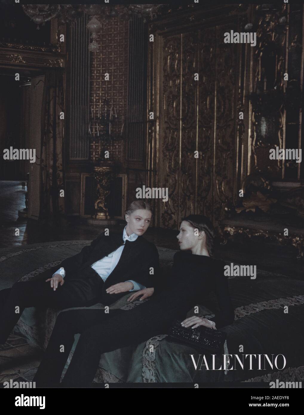 poster advertising Valentino fashion house in paper magazine from 2012 ...