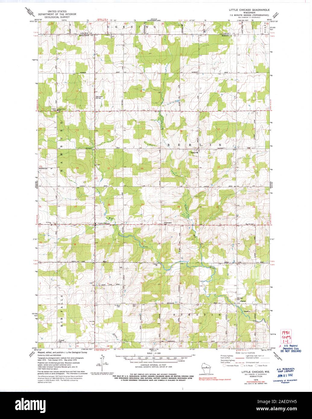 WI Little Chicago 500785 1978 24000 Restoration Stock Photo - Alamy