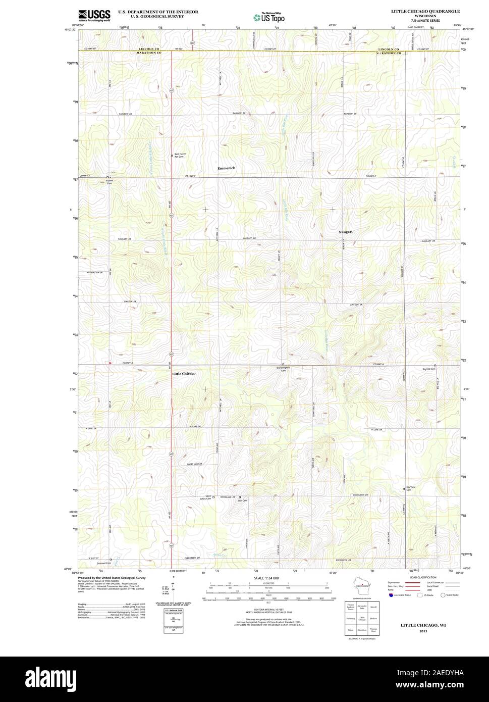 Chicago map historical Cut Out Stock Images & Pictures - Alamy