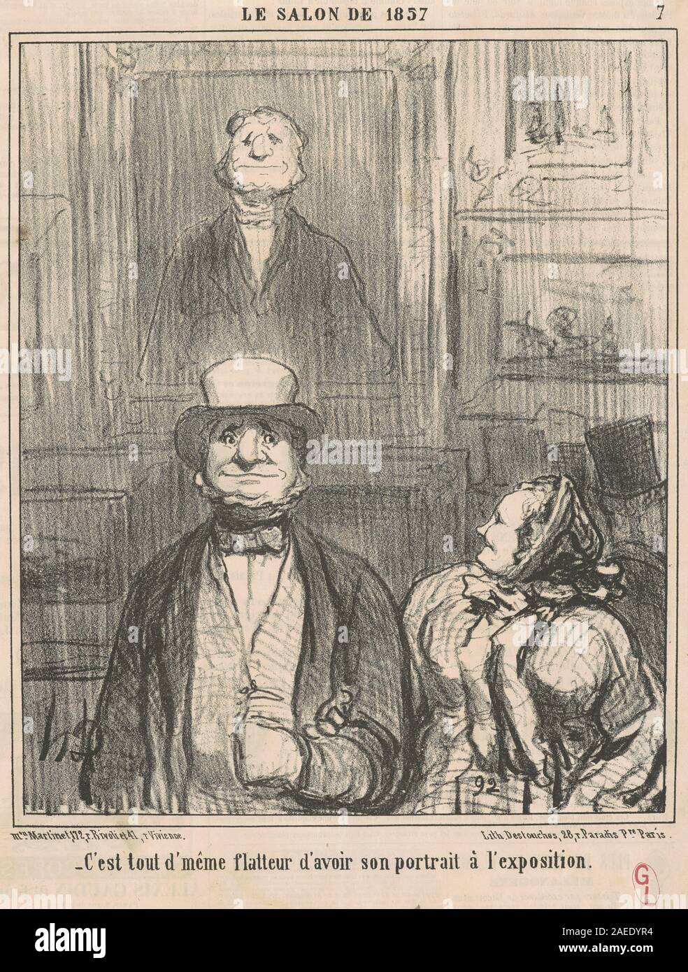 Honoré Daumier, C'est tout d'même flatteur d'avoir, 19th century C'est ...