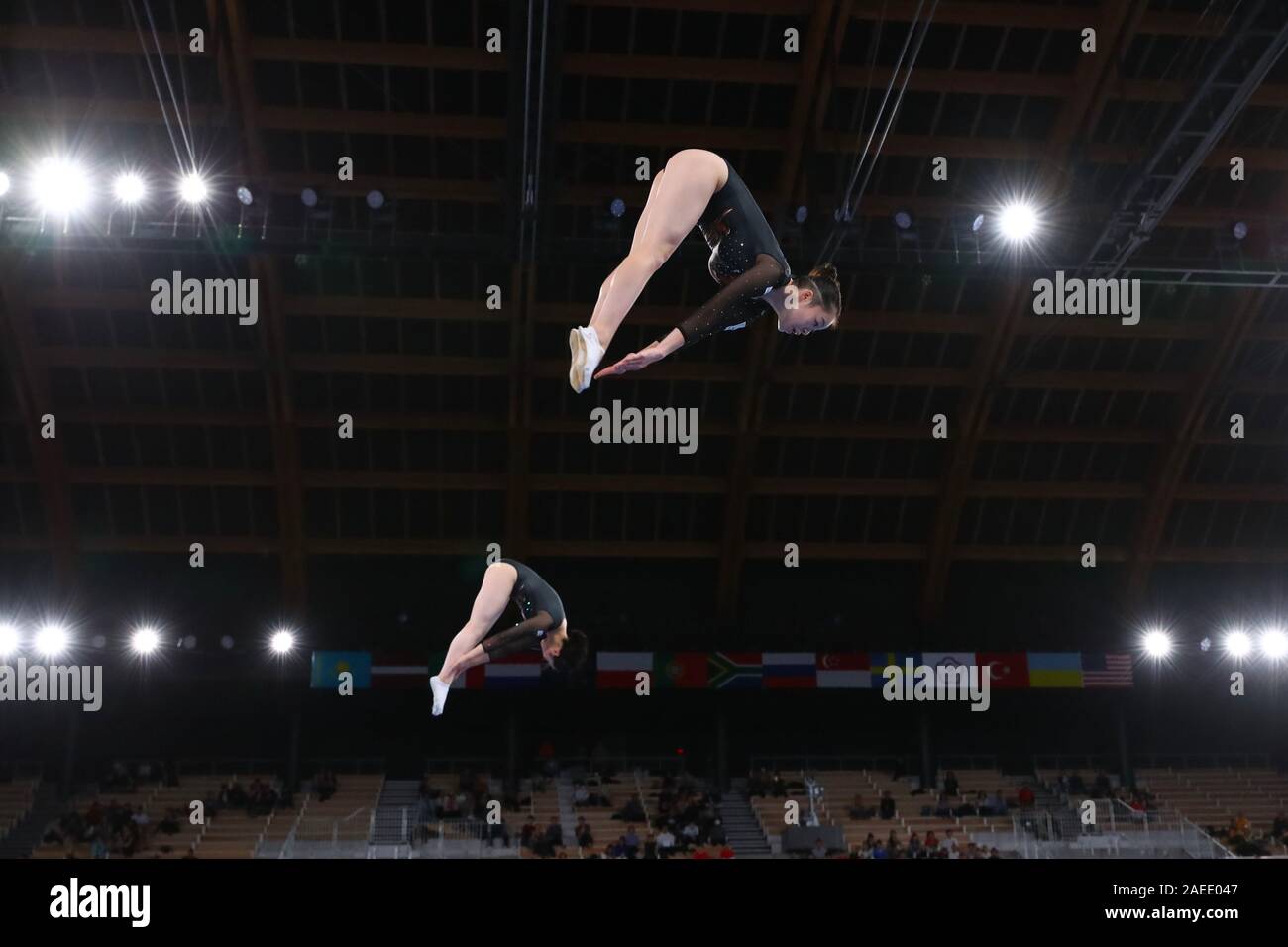 Tokyo, Japan. 8th Dec, 2019. Oka Sugitani & Risa Kiryu (JPN), December ...