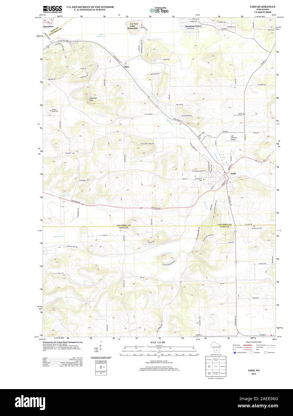 Map of lodi Cut Out Stock Images & Pictures - Alamy