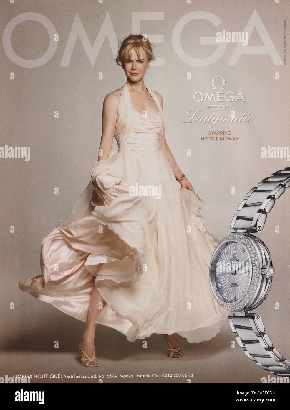 Omega clock advert hi-res stock photography and images - Alamy