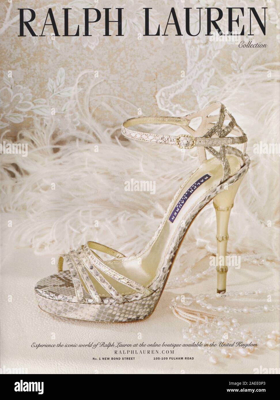 poster advertising Ralph Lauren fashion house in paper magazine from ...