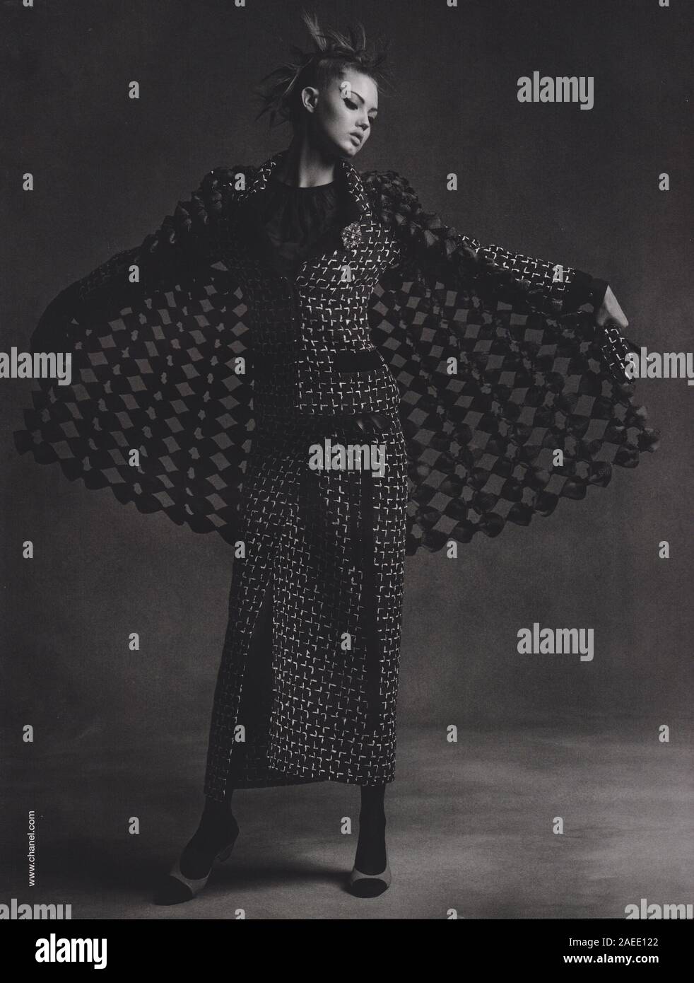 poster advertising CHANEL with Lindsey Wixson in paper magazine from ...