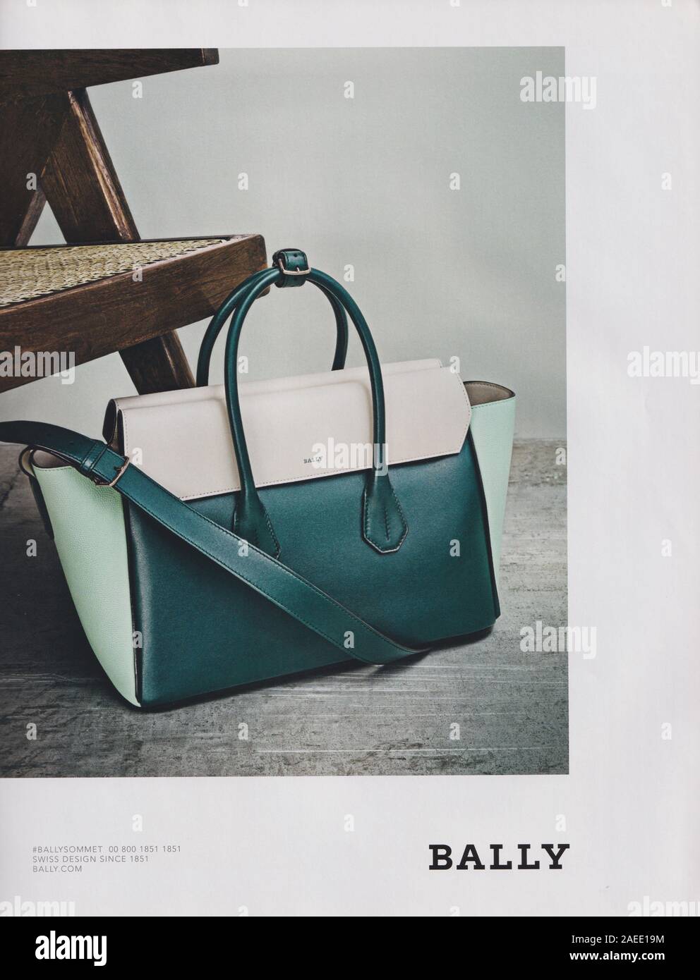 poster advertising Bally fashion house with Freja Beha Erichsen in ...