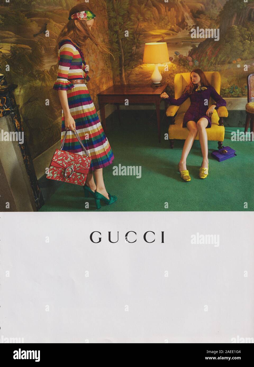 Retro ad gucci hi-res stock photography and images - Alamy