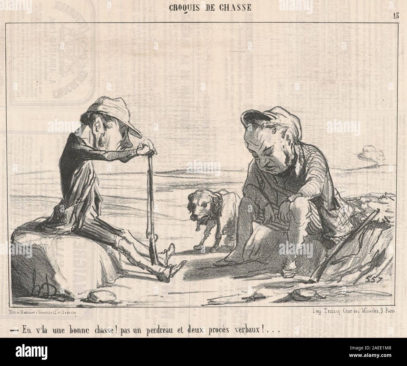 Honoré Daumier, En v'la une bonne chasse! , 19th century En v'la une ...