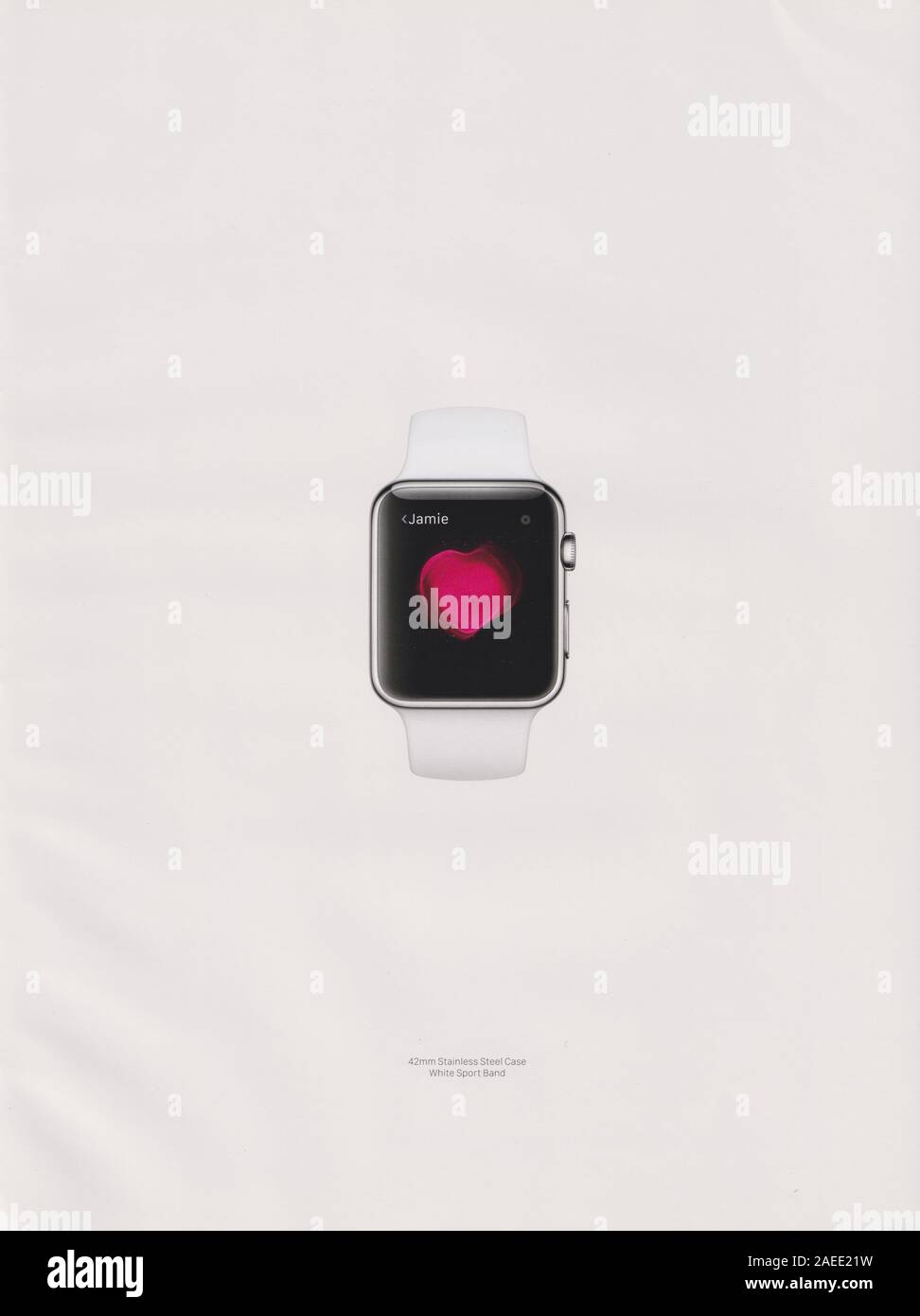poster advertising Apple Watch Series 1 in paper magazine from 2015 ...