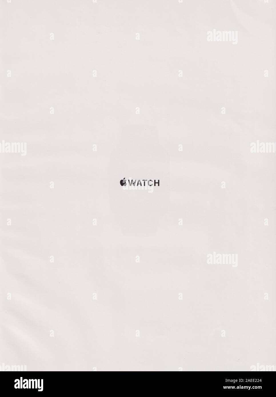 poster advertising Apple Watch Series 1 in paper magazine from 2015 ...
