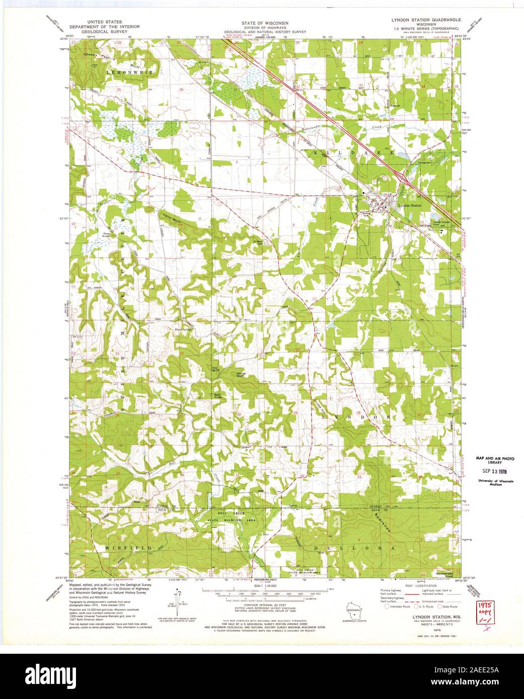 Map of lyndon Cut Out Stock Images & Pictures - Alamy