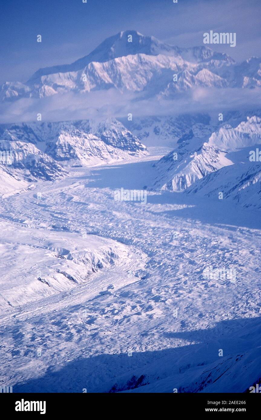 Aerial View of Denali in Alaska Stock Photo - Alamy