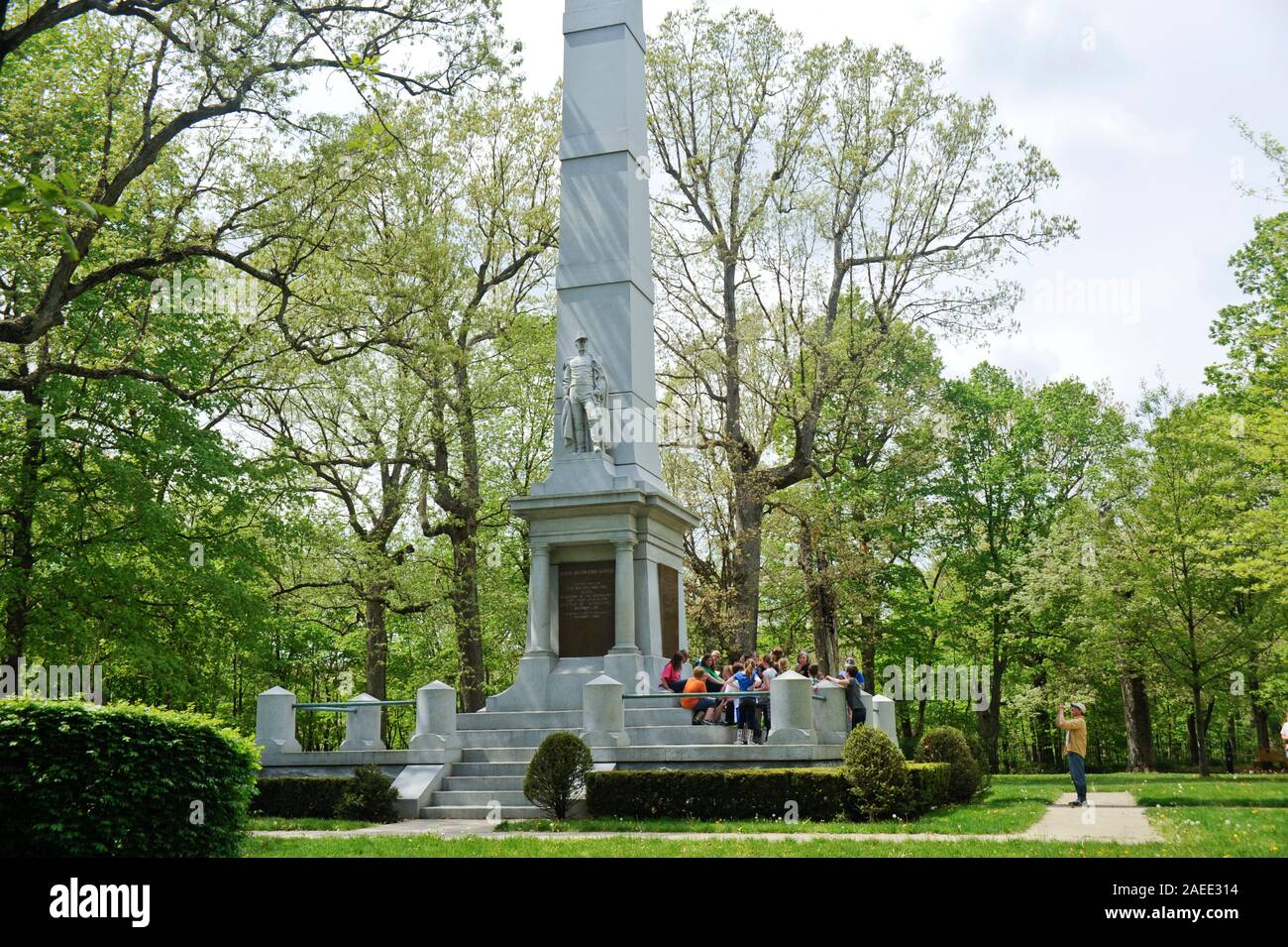 Monument to General William Henry Harrison who fought at the Battle of ...