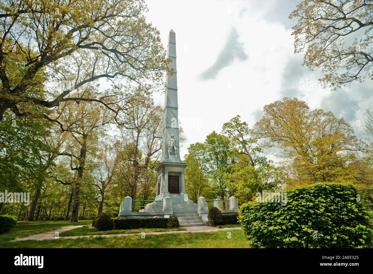 Monument to General William Henry Harrison who fought at the Battle of ...