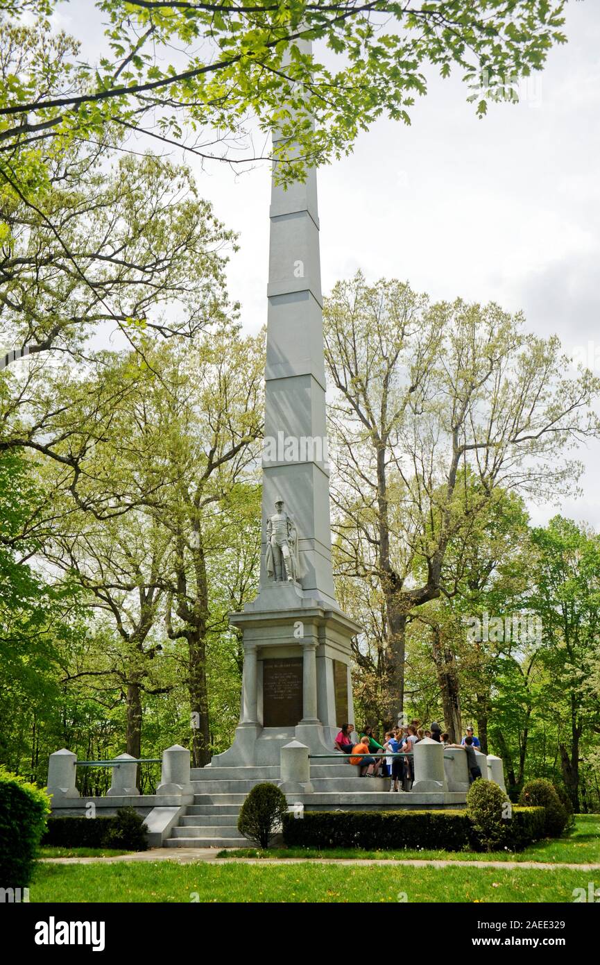 Monument to General William Henry Harrison who fought at the Battle of ...