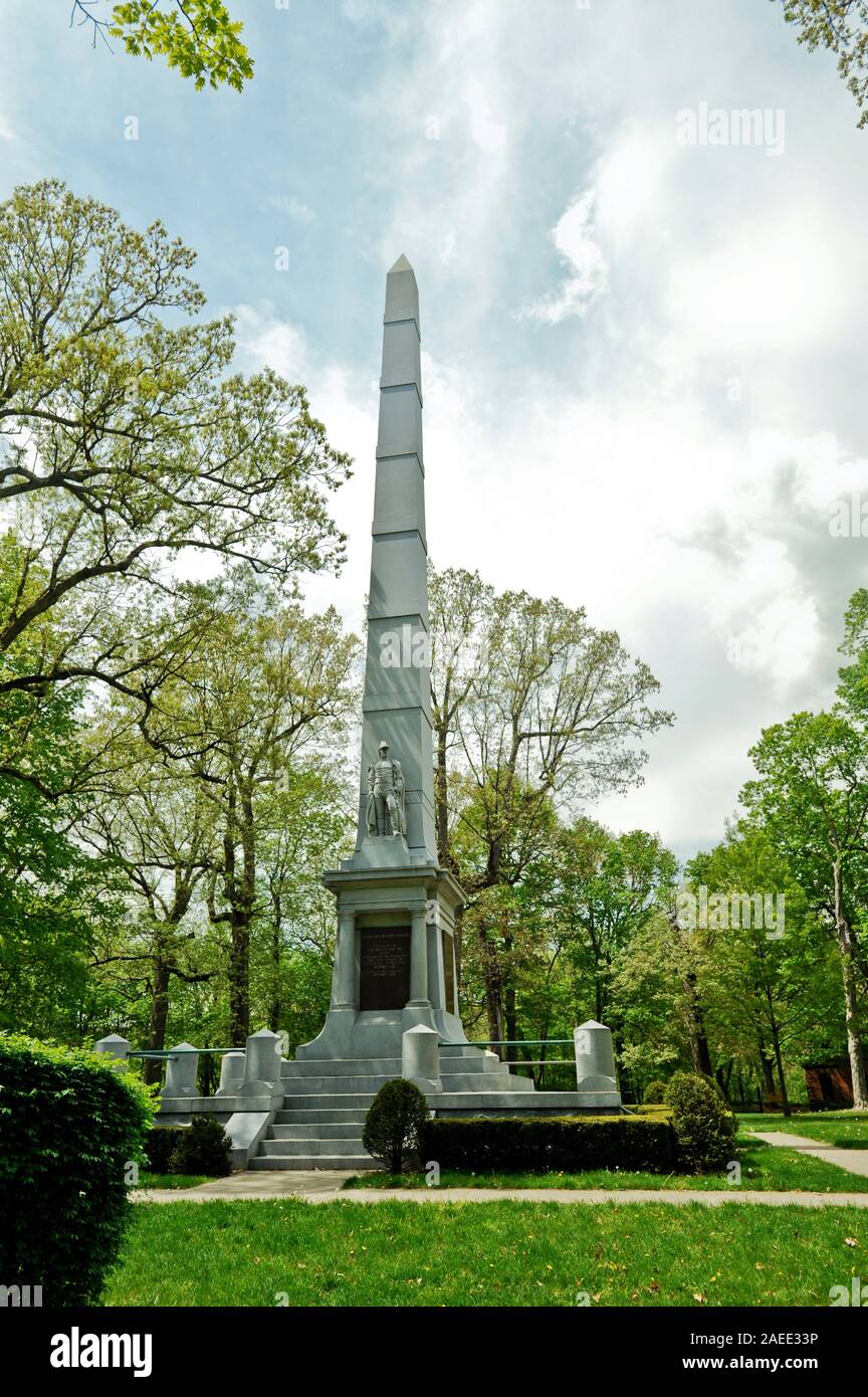 Monument to General William Henry Harrison who fought at the Battle of ...