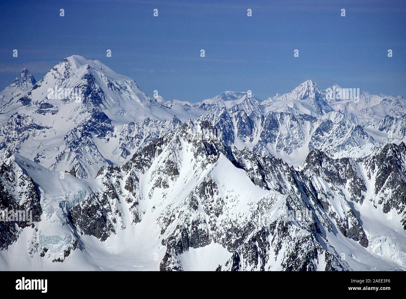 Aerial View of Denali, Alaska Stock Photo - Alamy