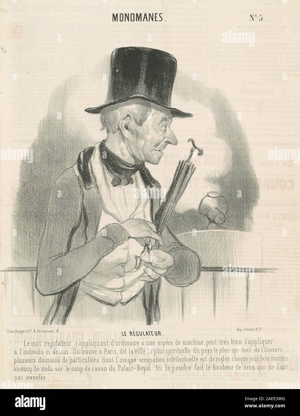 Honoré Daumier, Le regulateur, 19th century Le regulateur; 19th century ...
