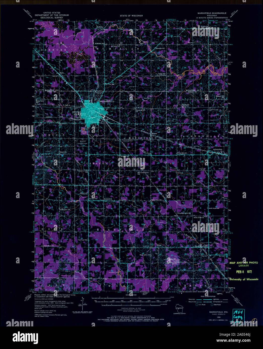 Map of marshfield hi-res stock photography and images - Alamy