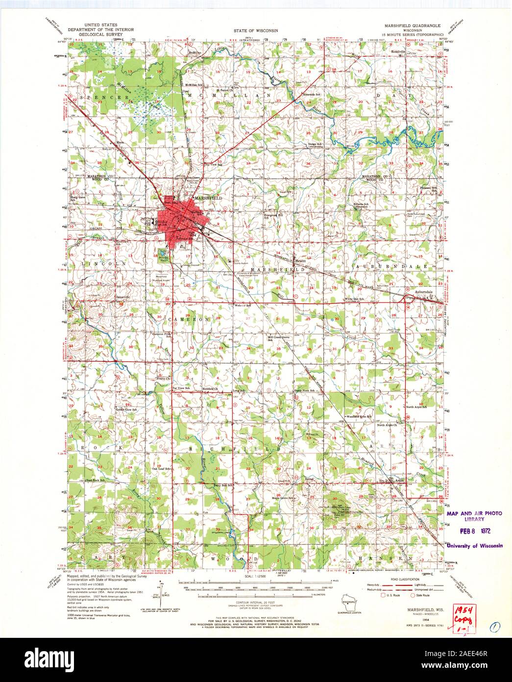 Map of marshfield hi-res stock photography and images - Alamy