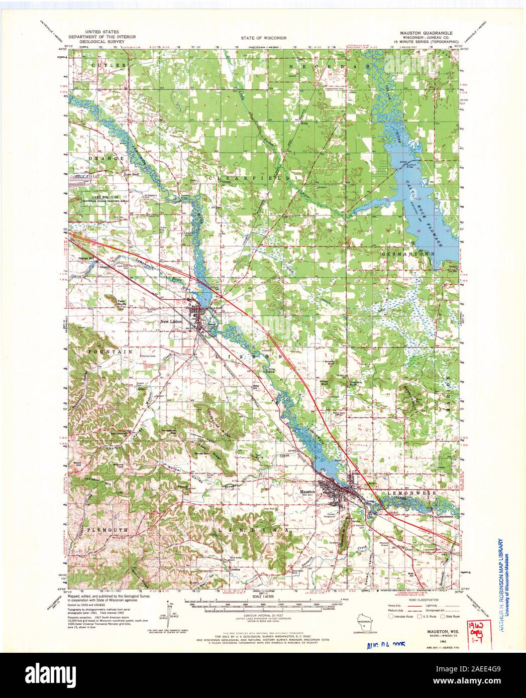 Map of mauston hi-res stock photography and images - Alamy