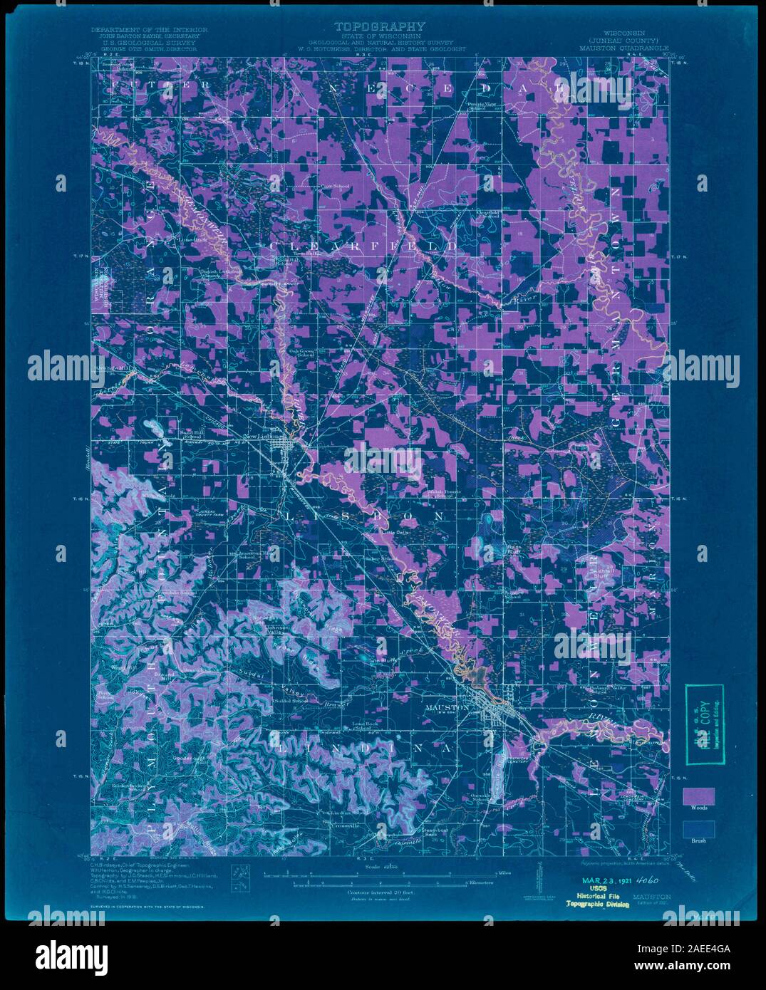 Map of mauston hi-res stock photography and images - Alamy