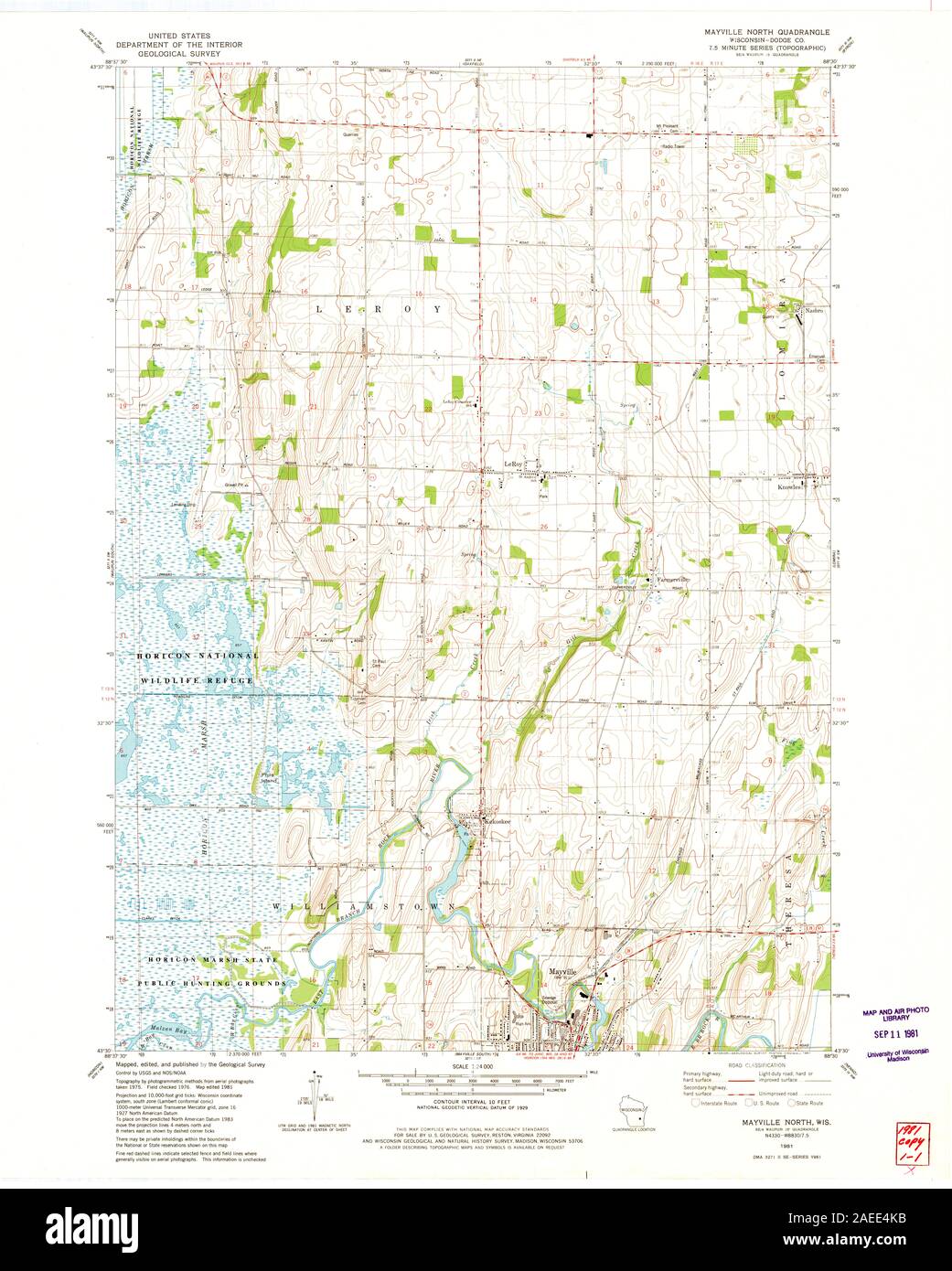 Map of mayville hi-res stock photography and images - Alamy