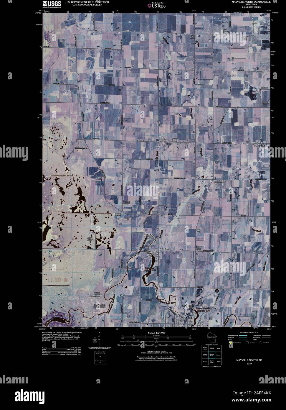 Map of mayville hi-res stock photography and images - Alamy