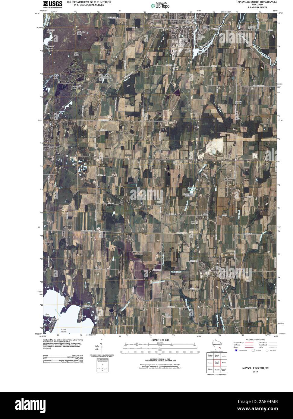 Map of mayville hi-res stock photography and images - Alamy