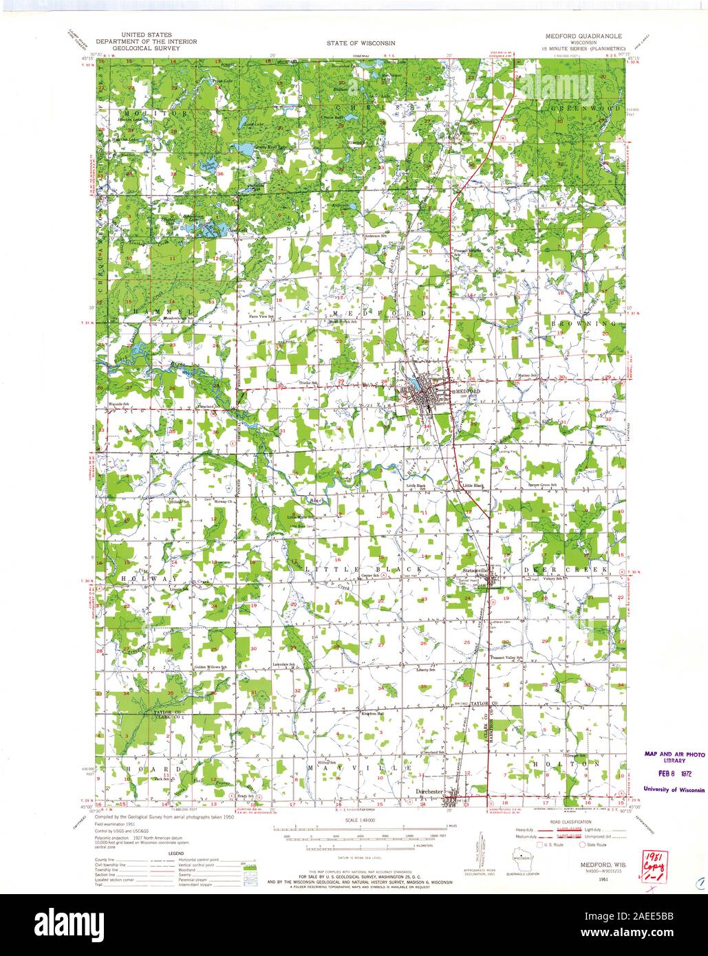 Map of medford Cut Out Stock Images & Pictures - Alamy