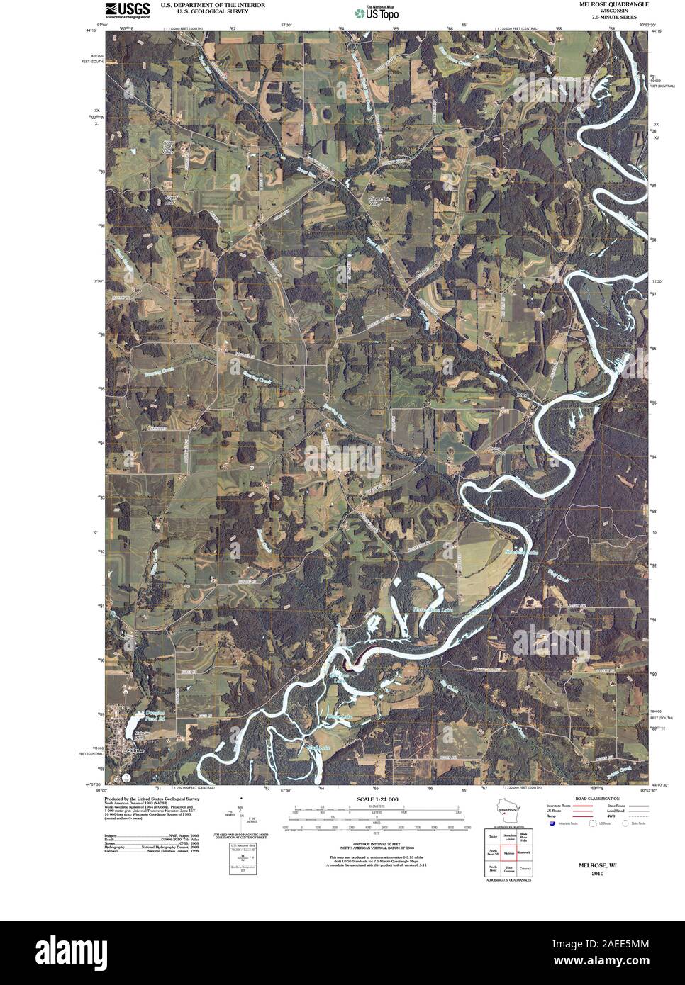 Melrose map Cut Out Stock Images & Pictures - Alamy