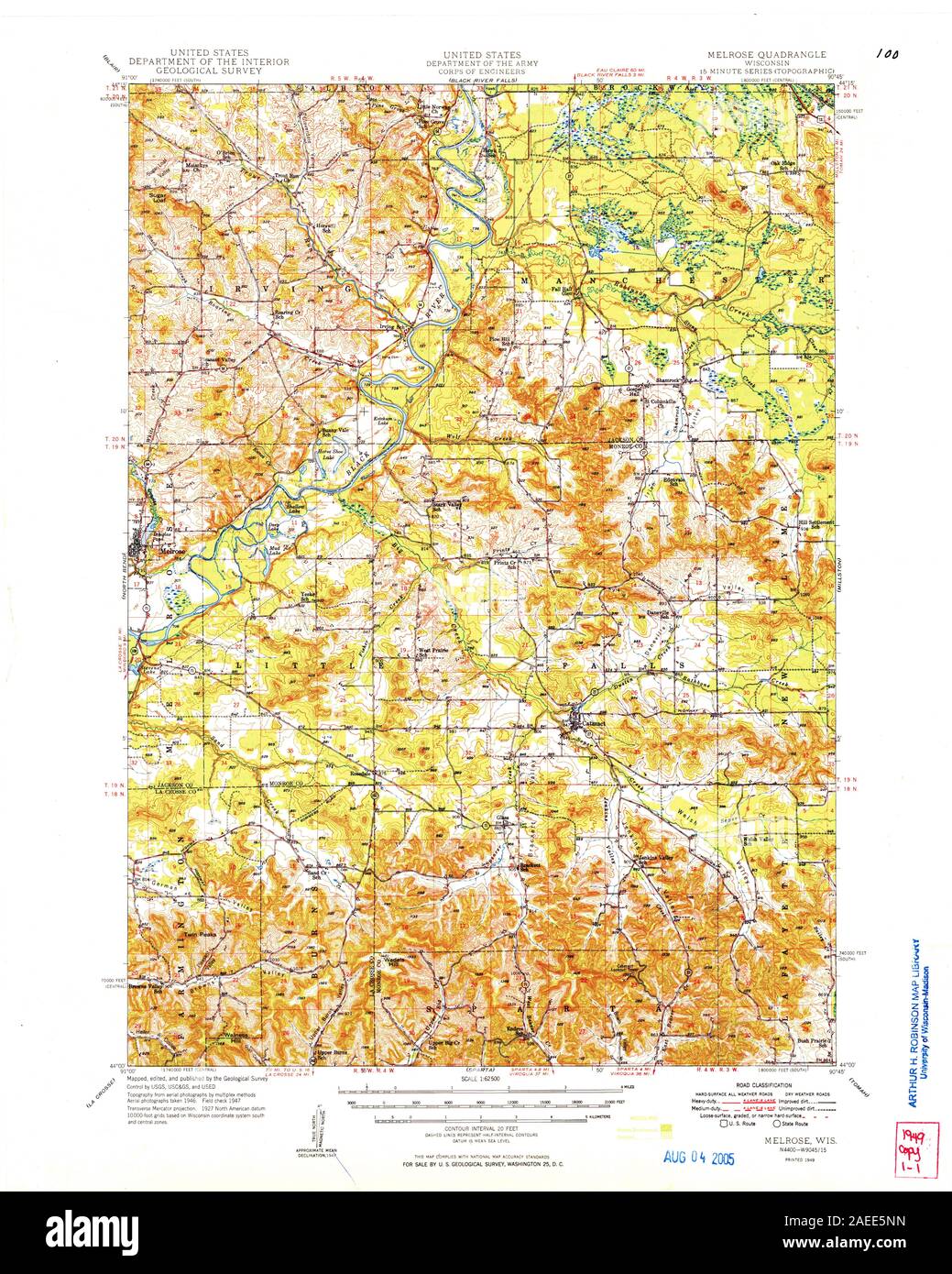 Melrose map Cut Out Stock Images & Pictures - Alamy