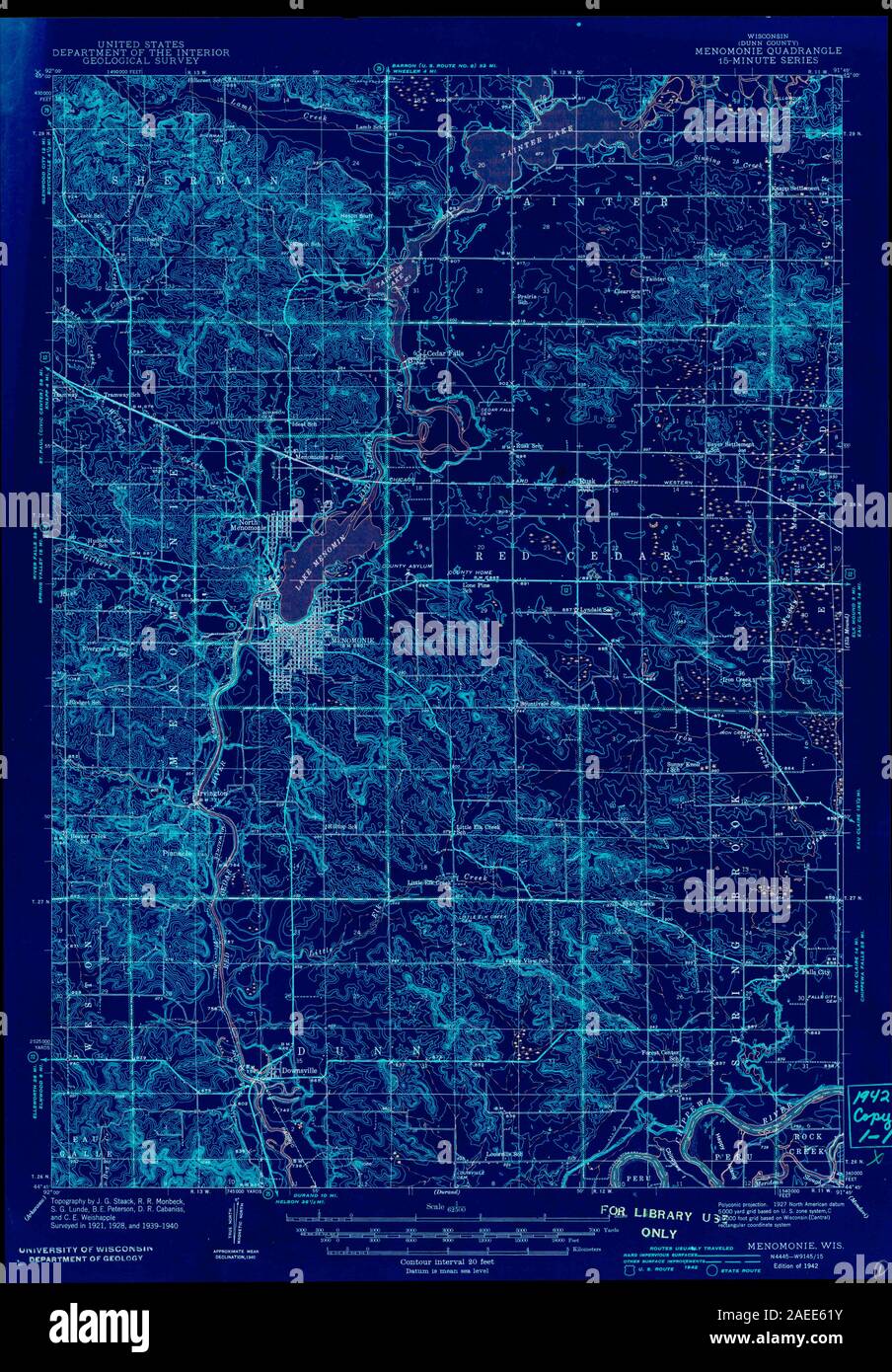 Map of menomonie hi-res stock photography and images - Alamy