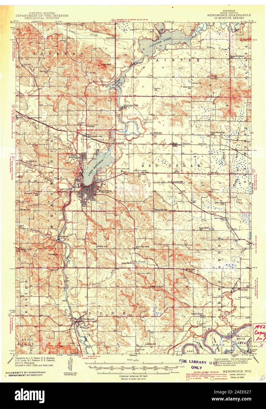 Map of menomonie hi-res stock photography and images - Alamy