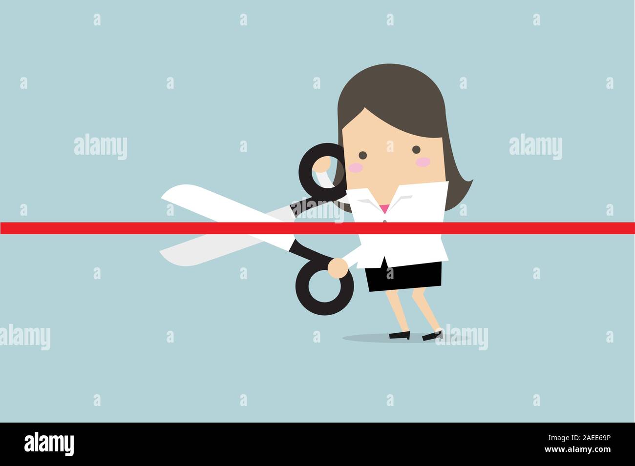 Snip female Stock Vector Images - Alamy