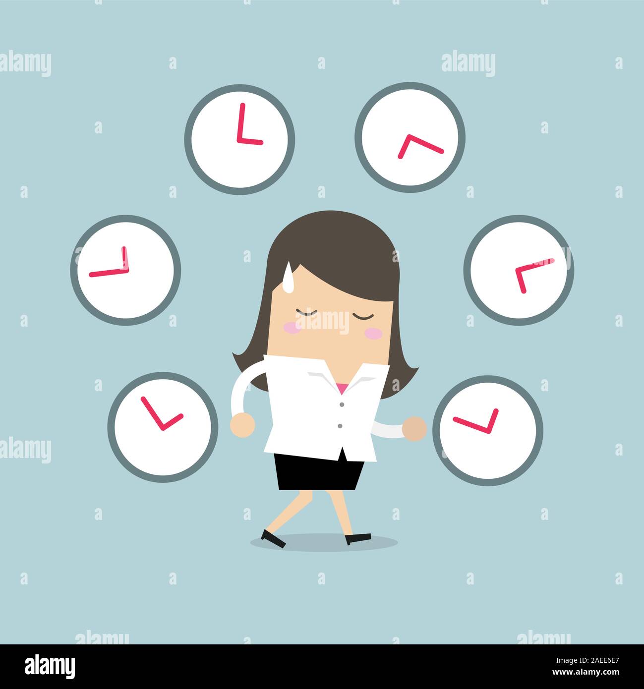 Foreign clock Stock Vector Images - Alamy