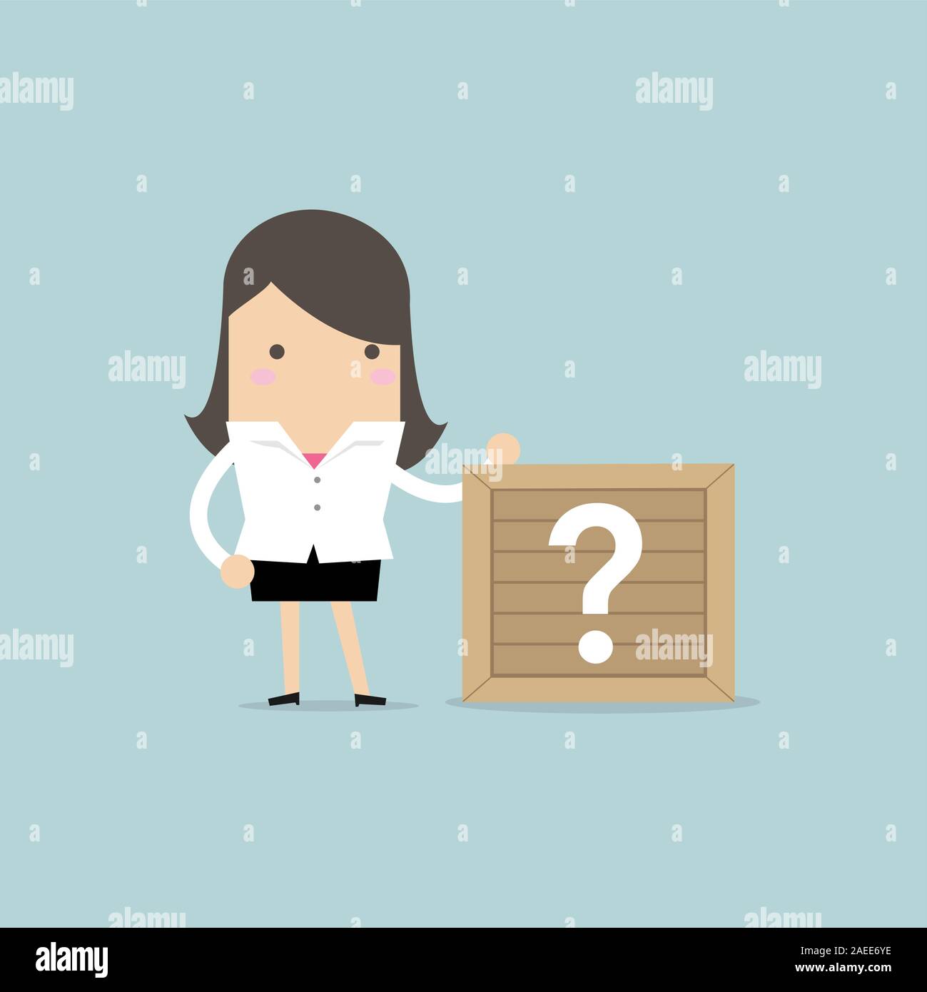 Cartoon character question mark treasure hi-res stock photography and ...