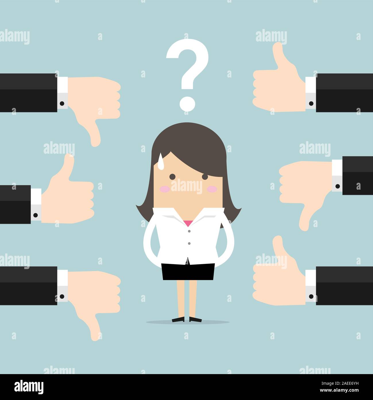 Lack of teamwork Stock Vector Images - Alamy