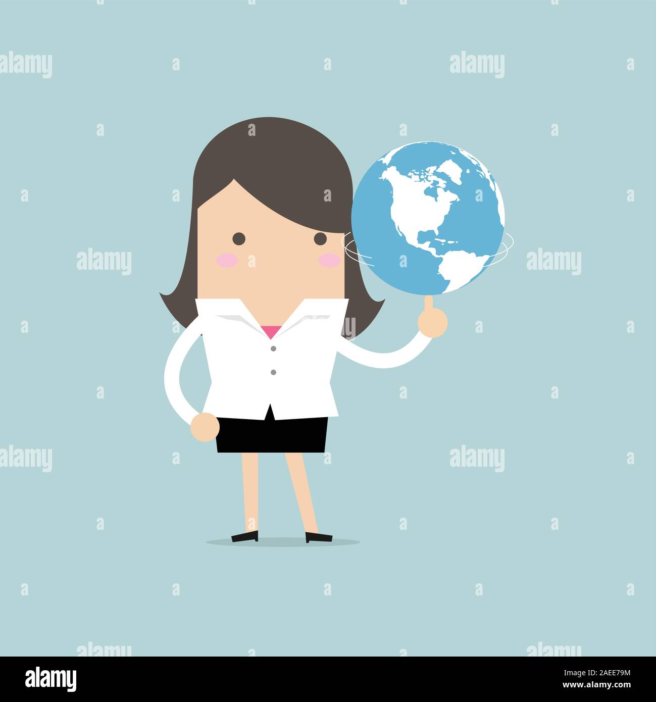 World spinning Stock Vector Images - Alamy