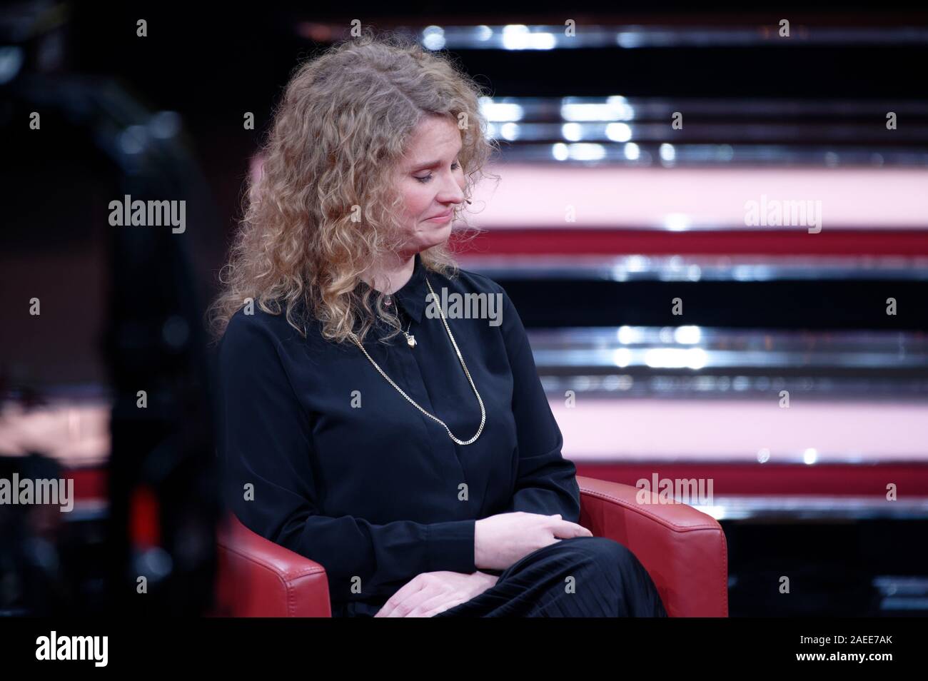 Cologne, Germany. 09th Dec, 2019. Christina Feist sits at the RTL ...