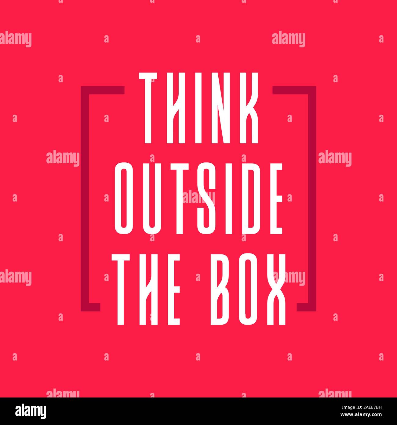 Think Outside The Box. inspiration graphic design typography element ...