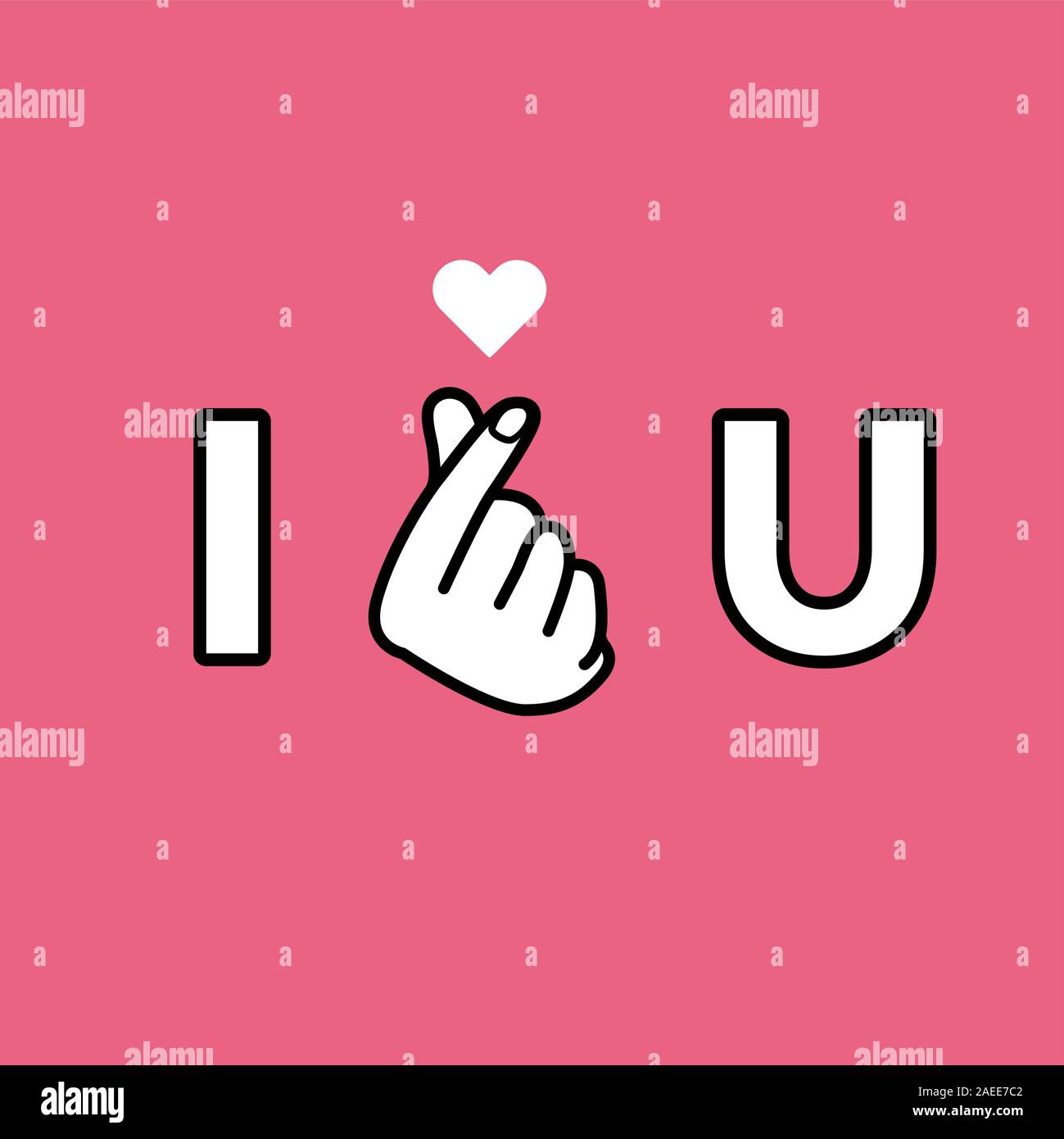 I love you. Hand making mini heart sign Stock Vector Image & Art - Alamy