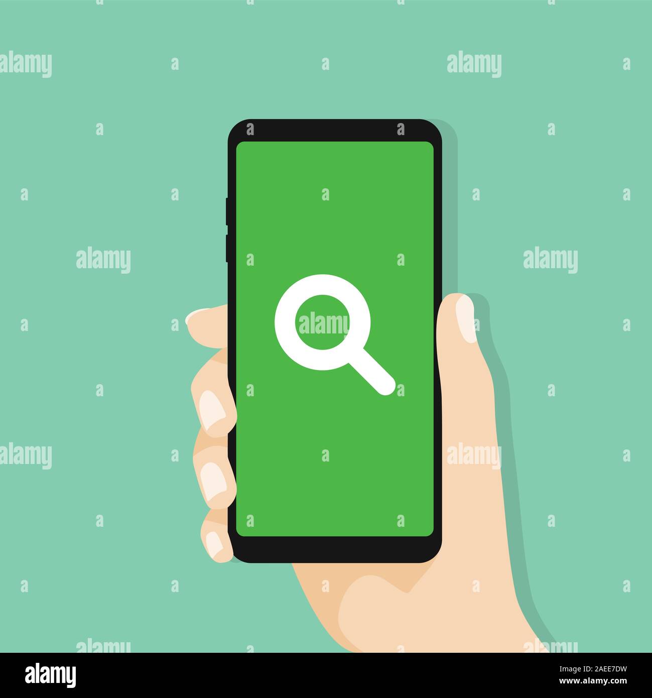 Hand touch on emergency Stock Vector Images - Alamy