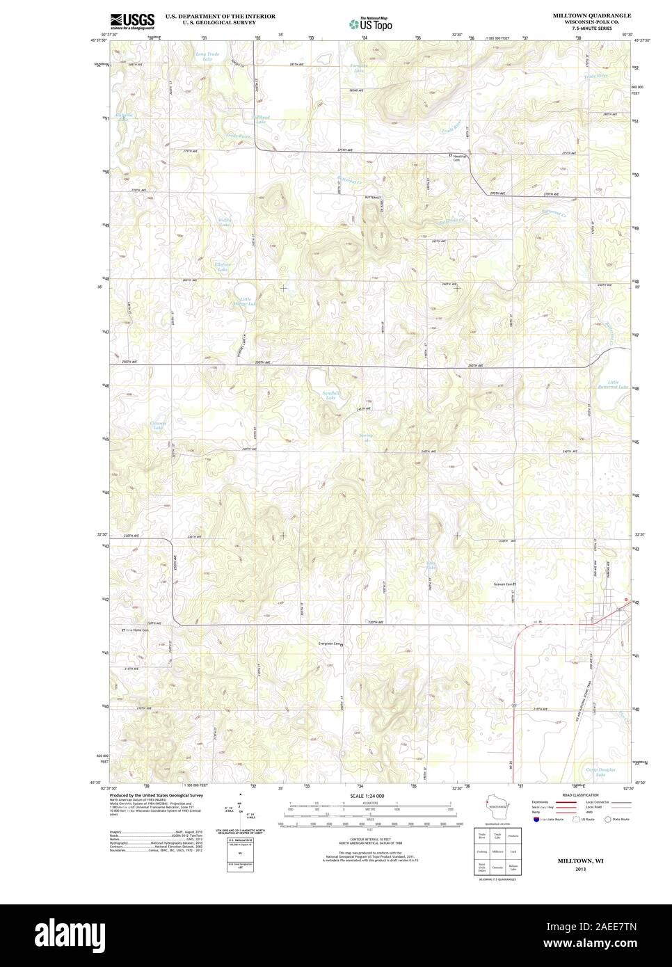 Milltown map hi-res stock photography and images - Alamy