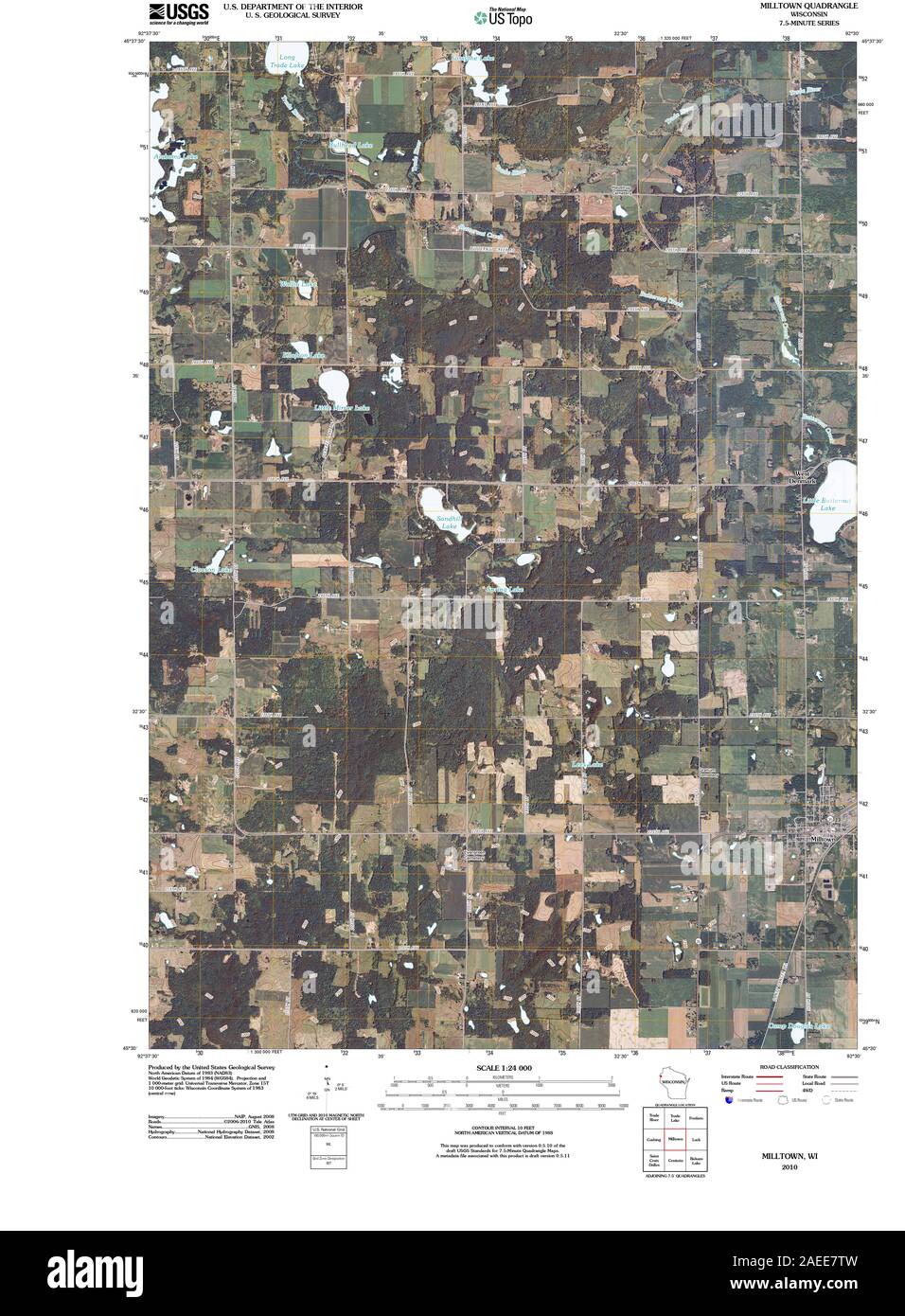 Map of milltown Cut Out Stock Images & Pictures - Alamy