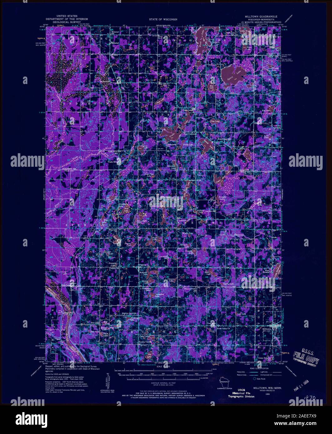 Map of milltown hi-res stock photography and images - Alamy